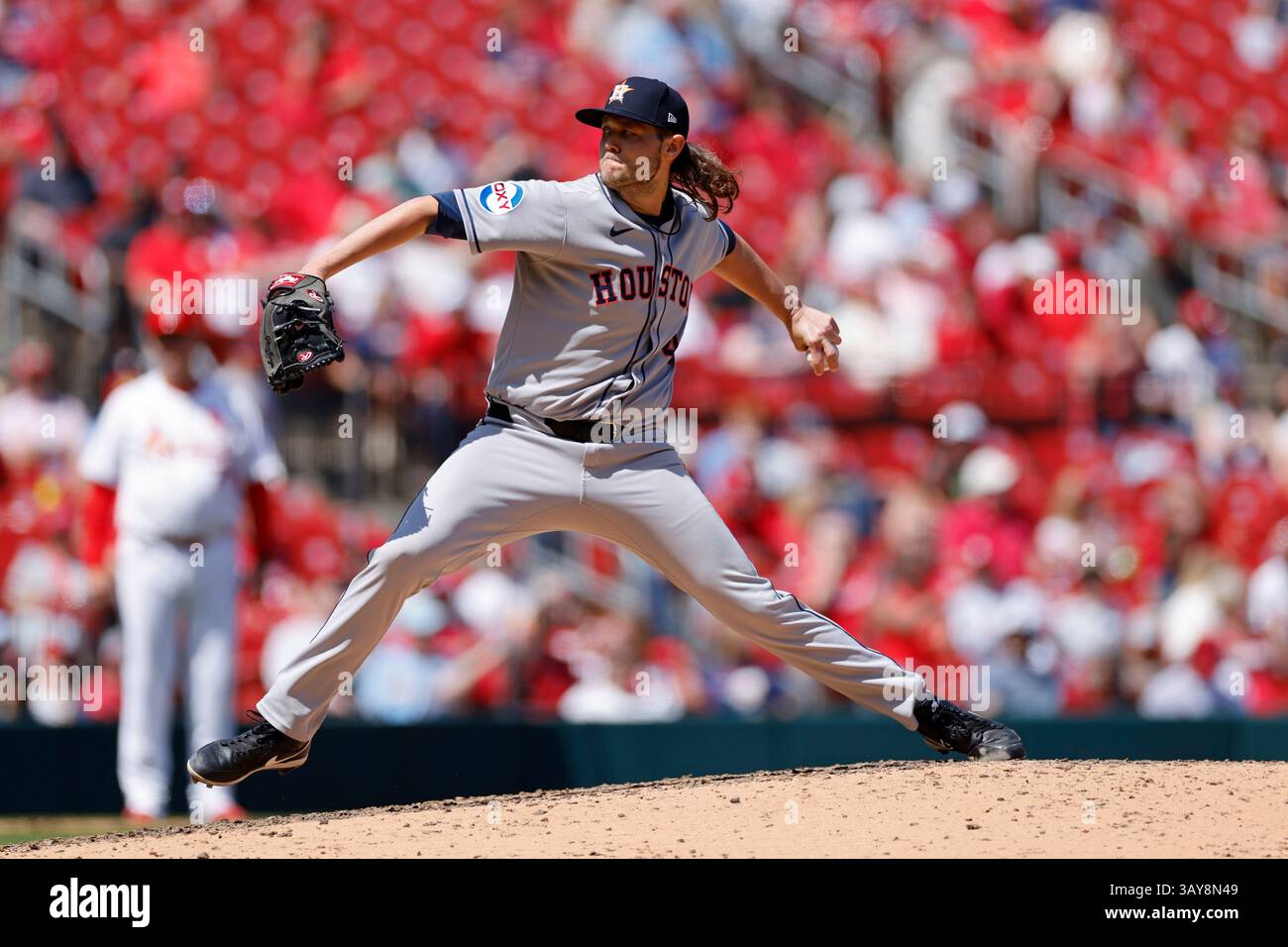 ST. LOUIS, MO - APRIL 16: Houston Astros pitcher Steven Okert (48 ...