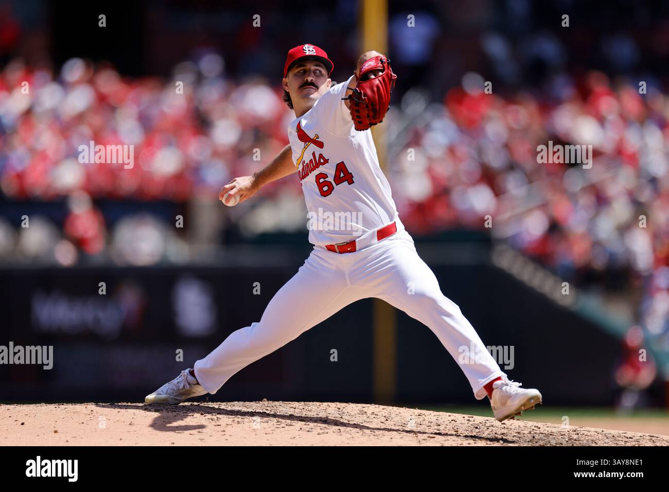 ST. LOUIS, MO - APRIL 16: St. Louis Cardinals pitcher Ryan Fernandez ...