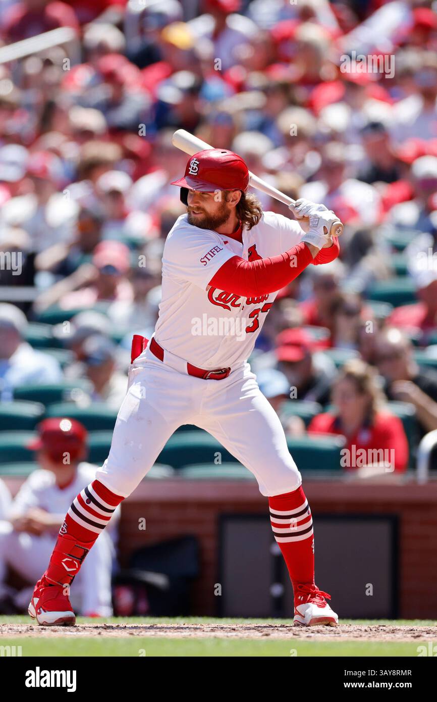 ST. LOUIS, MO - APRIL 16: St. Louis Cardinals infielder Brendan Donovan ...