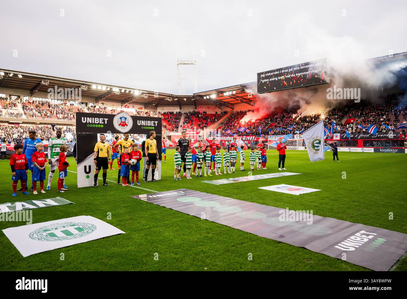 Helsingborg, Sverige. 22nd Apr, 2025. 250422 Lineup inför ...