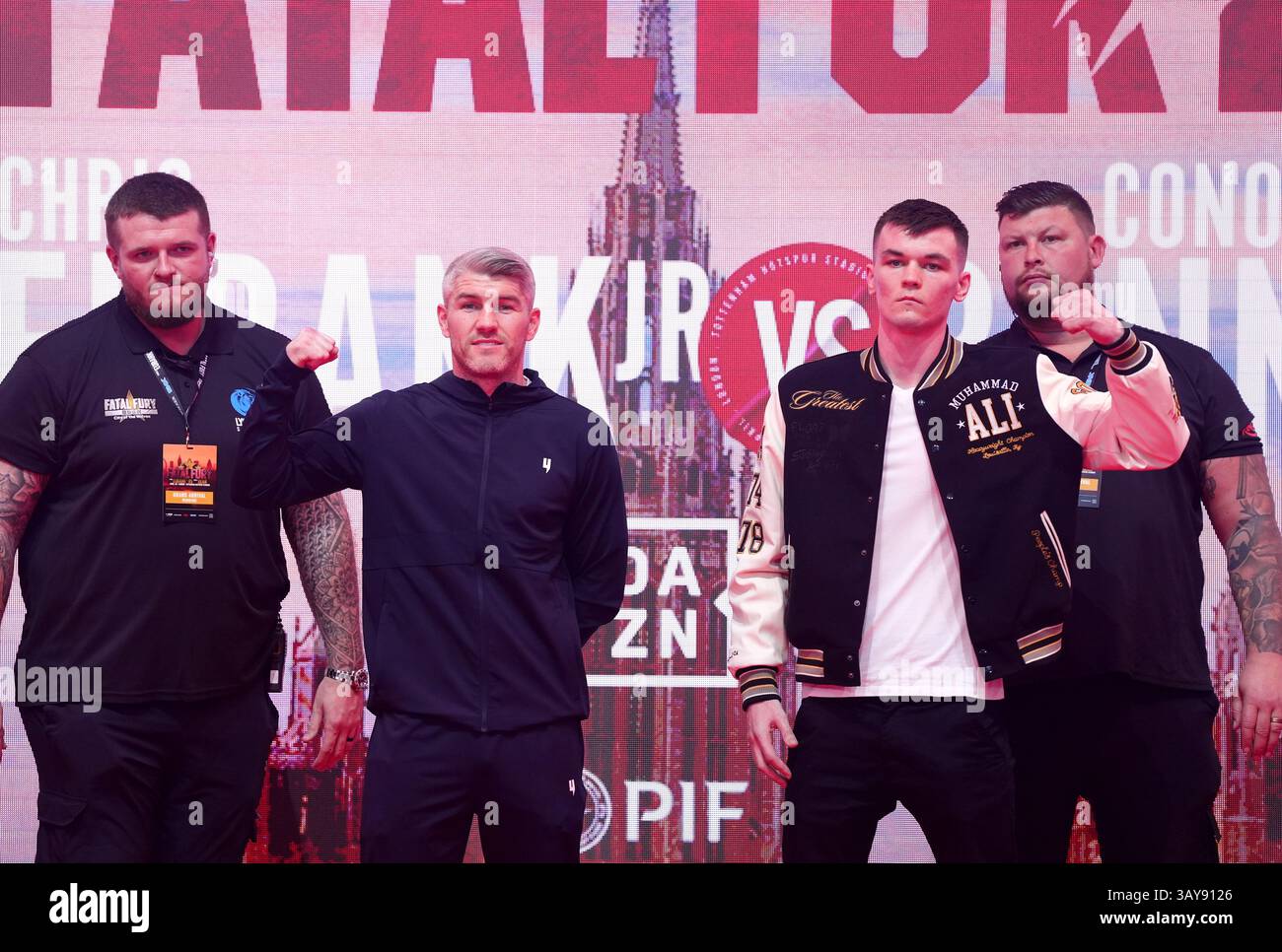 Liam Smith and Aaron McKenna pose during the grand arrivals at The ...
