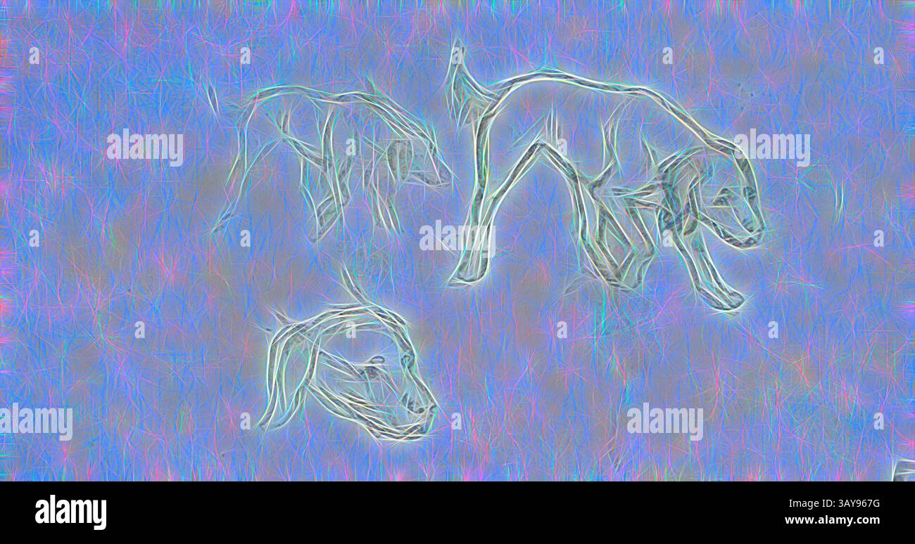 Classic dog outlines hi-res stock photography and images - Alamy