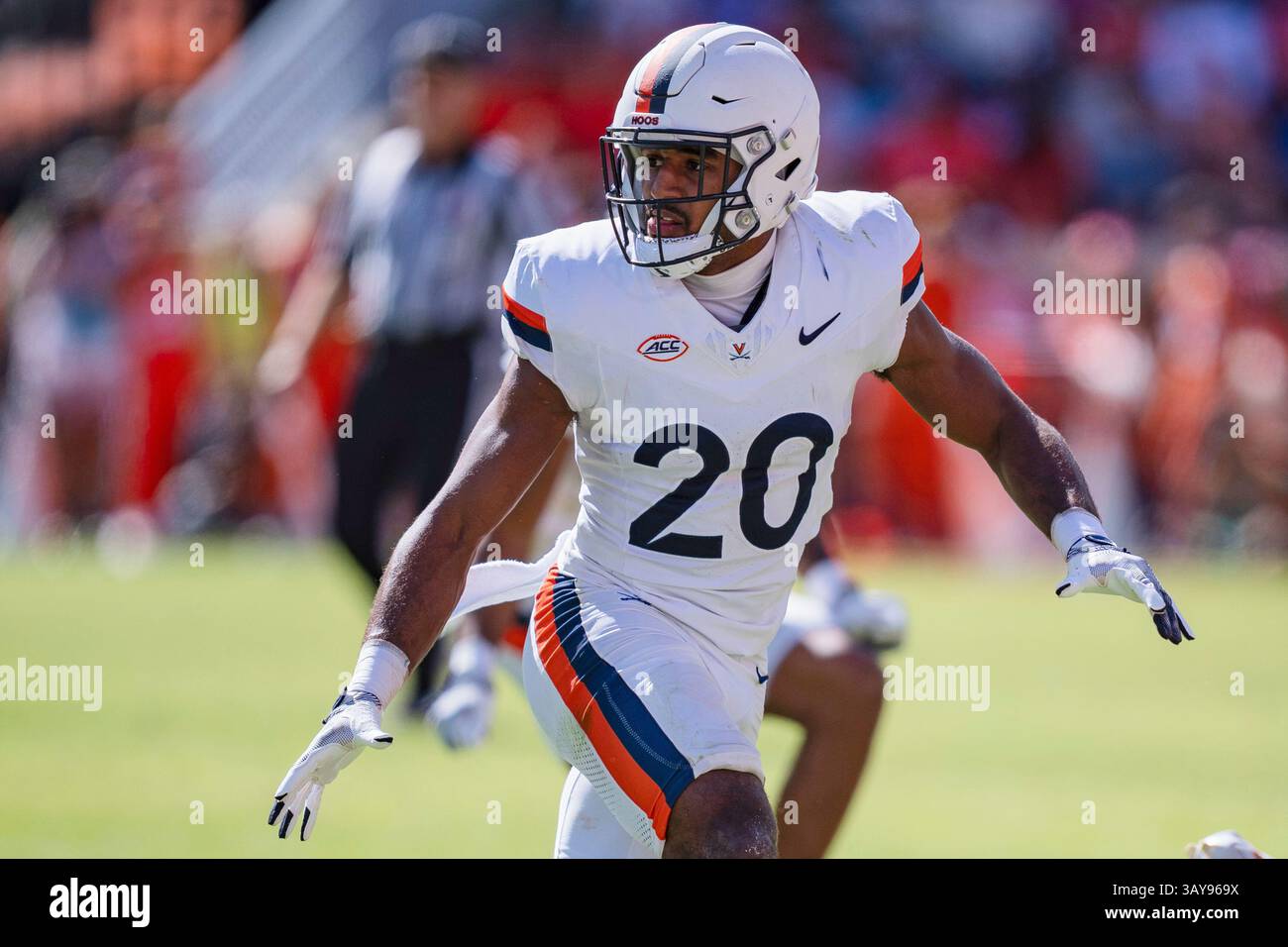 FILE - Virginia safety Jonas Sanker (20) follows a play during an NCAA ...