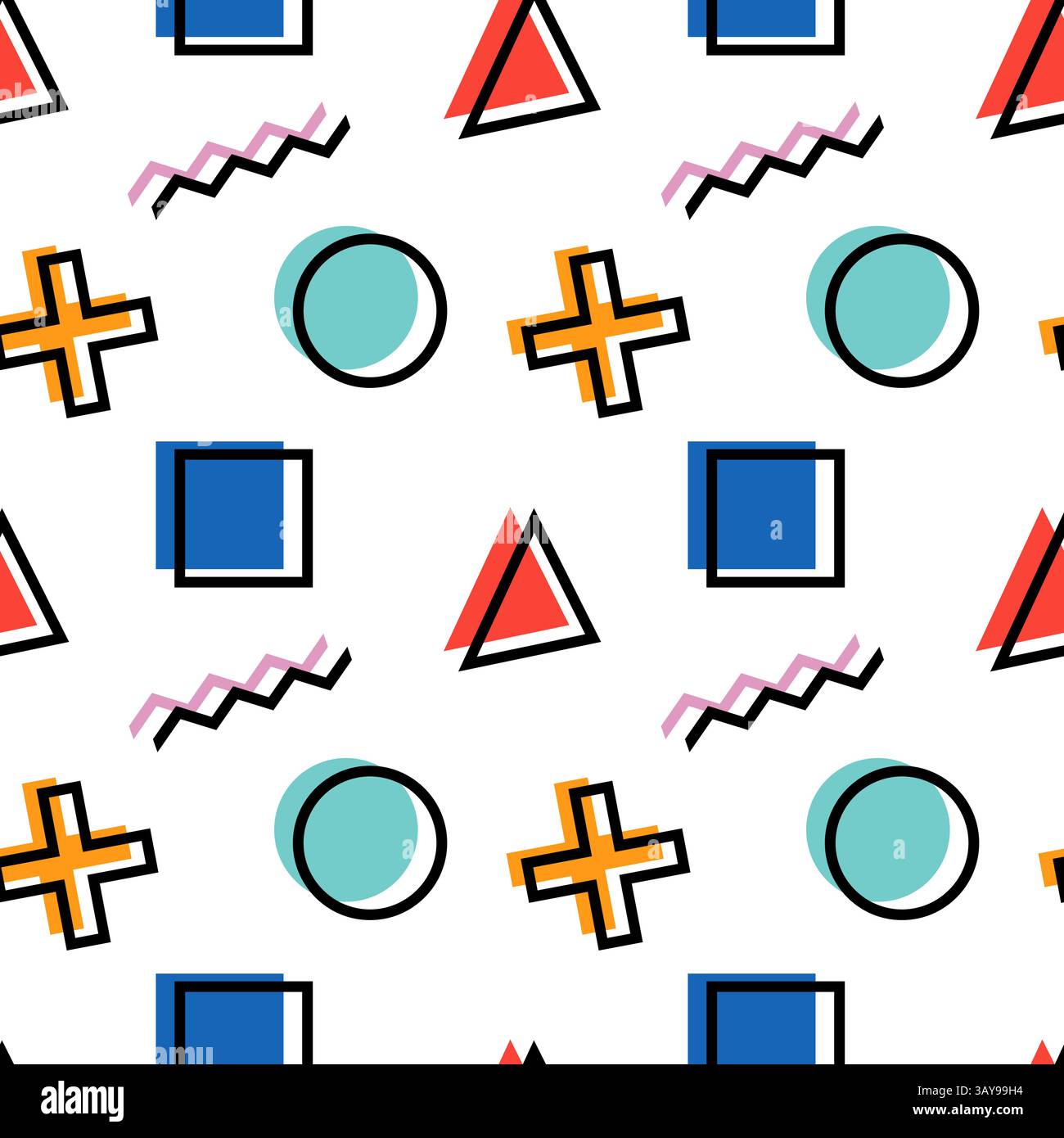 Colorful triangles circles background Stock Vector Images - Alamy