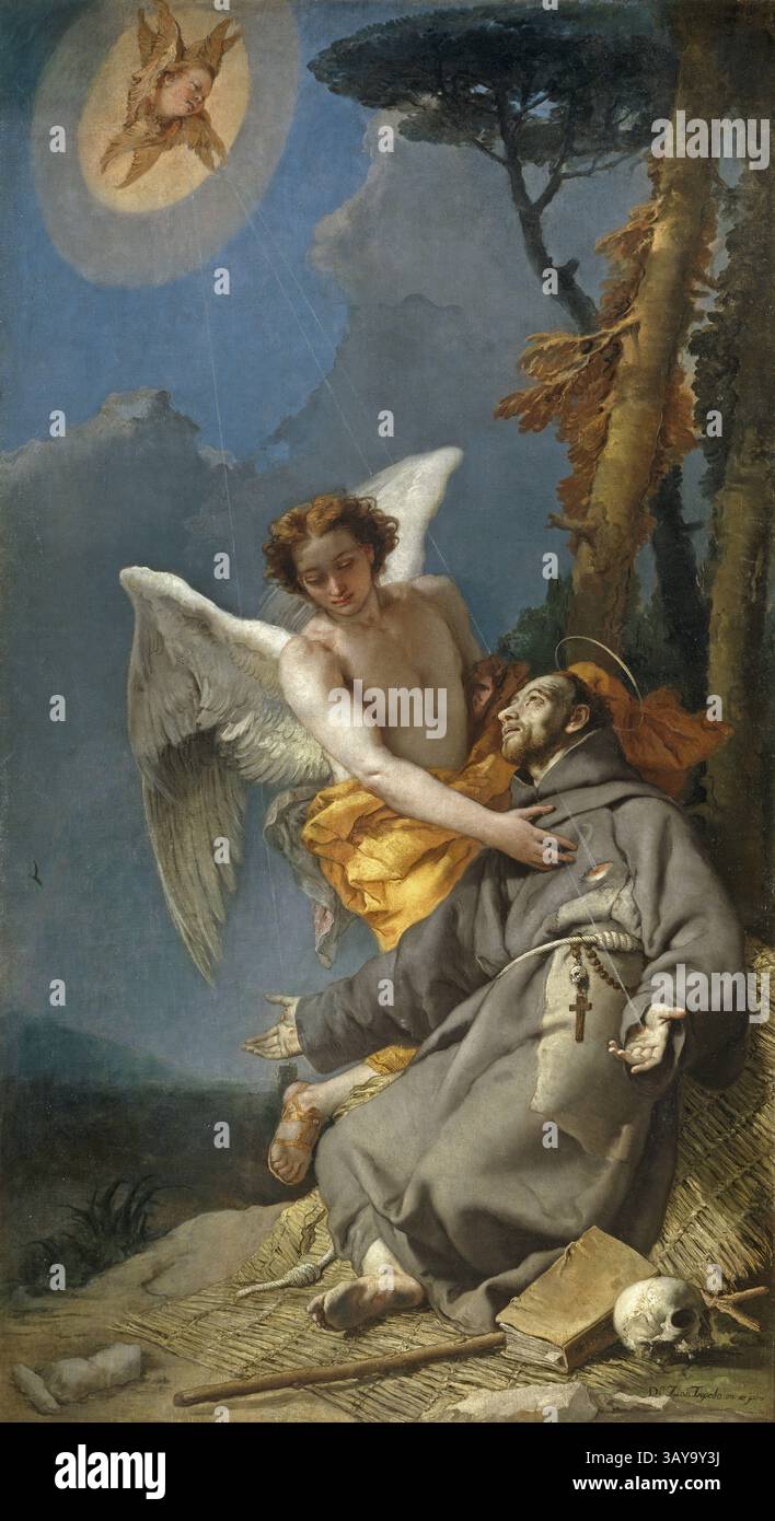 Madrid, Museo del Prado. Giovanni Battista Tiepolo - Francis of Assisi ...