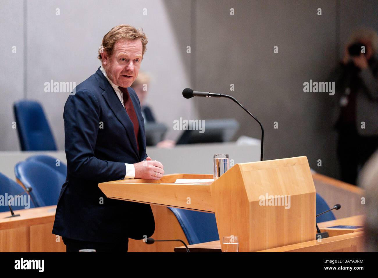 DEN HAAG, NETHERLANDS - APRIL 22: Minister David van Weel during the ...