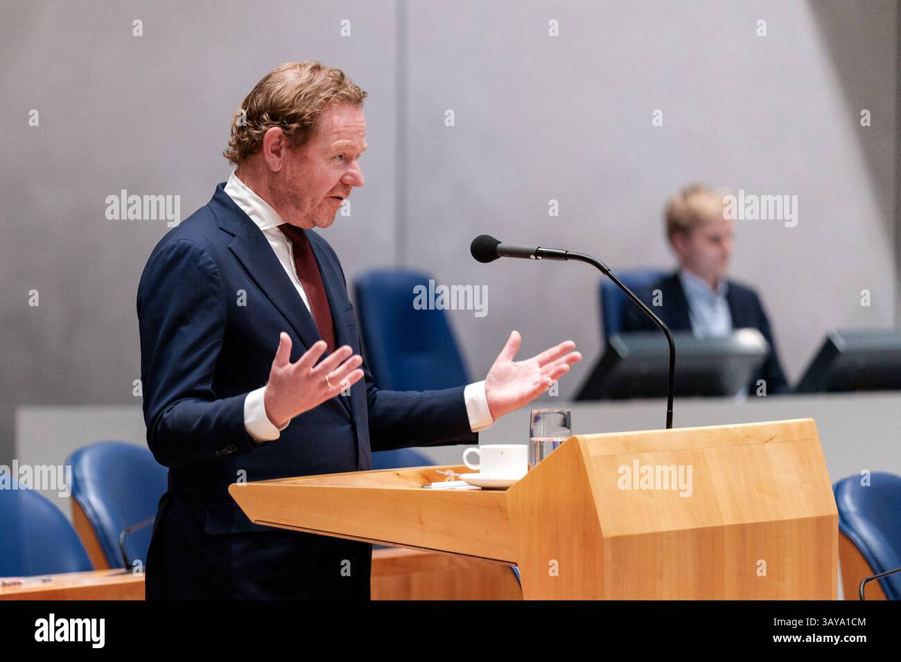 DEN HAAG, NETHERLANDS - APRIL 22: Minister David van Weel during the ...