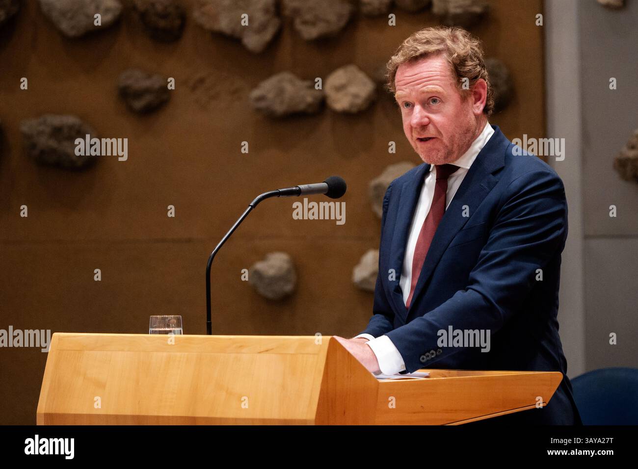 DEN HAAG, NETHERLANDS - APRIL 22: Minister David van Weel during the ...