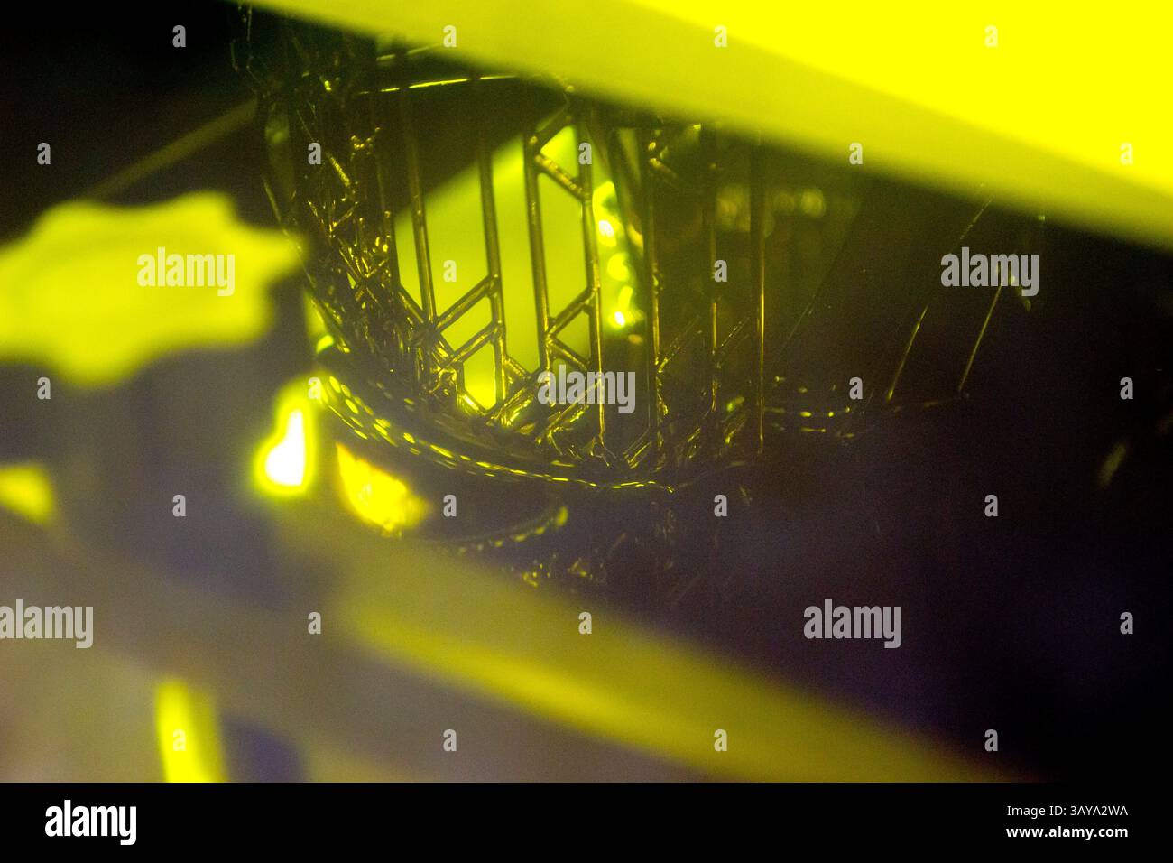 Process SLA 3D printing. Process printing on 3D printer by SLA printing ...