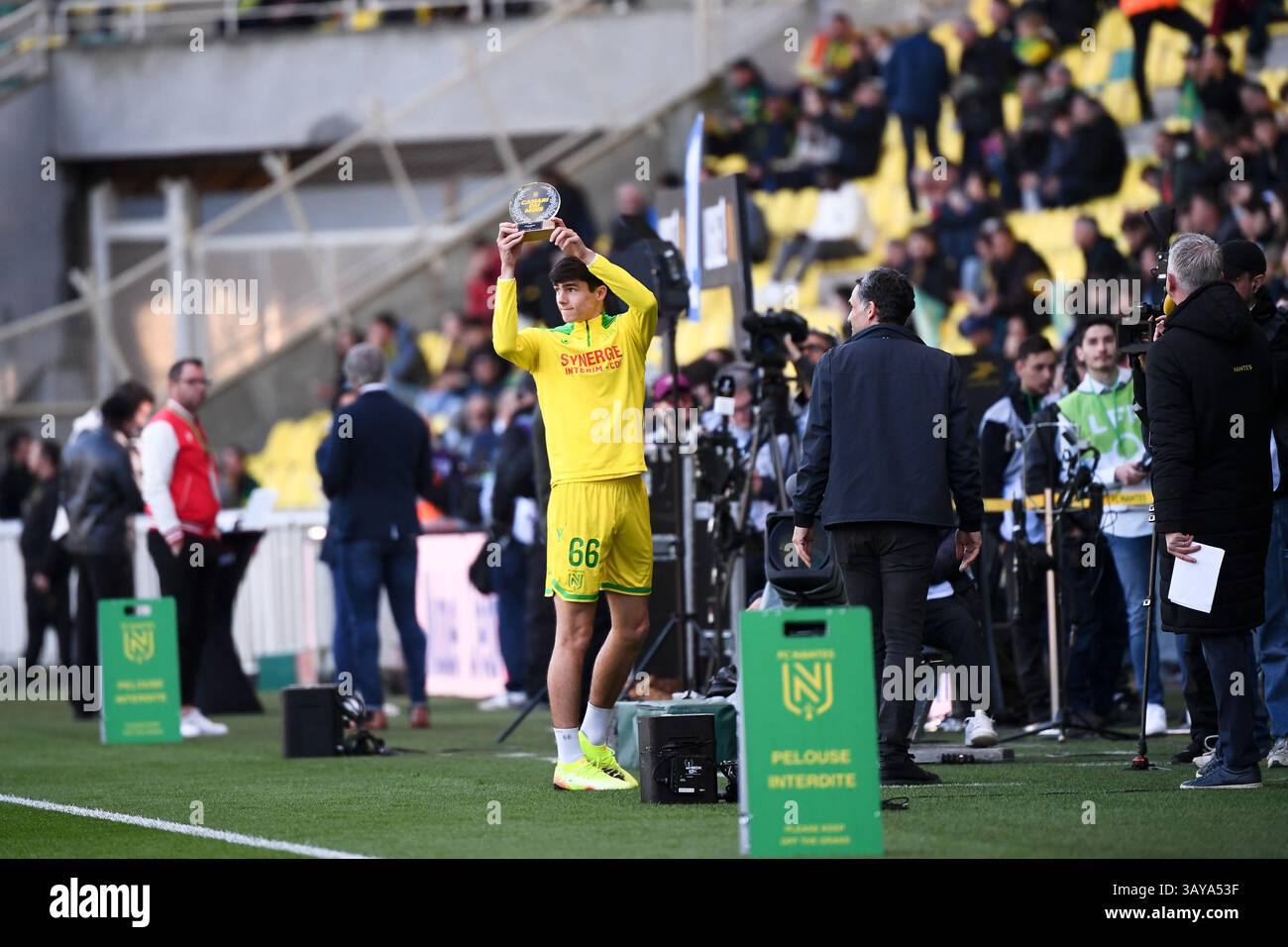 66 Louis LEROUX (fcn) during the Ligue 1 Mcdonald's match between ...