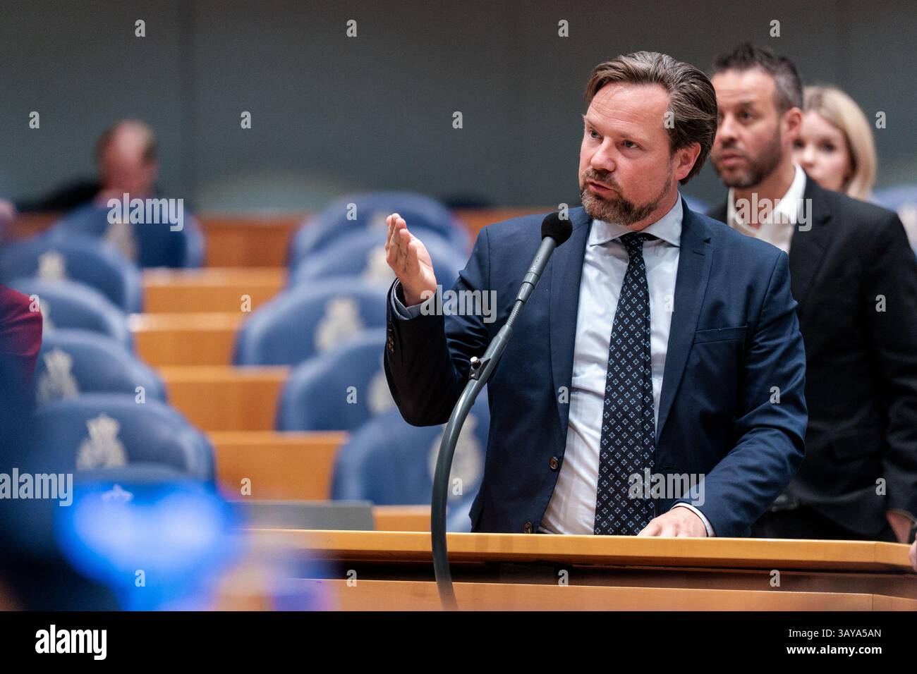 DEN HAAG, NETHERLANDS - APRIL 22: Diederik Boomsma (NSC) during the ...