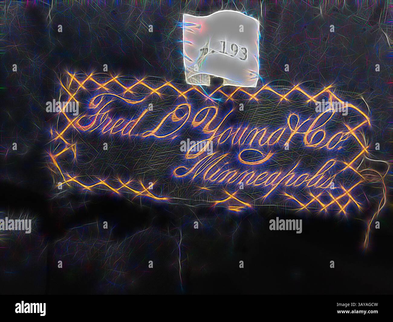 A vintage label displays the name "Fred L. Young & Co." along with the ...