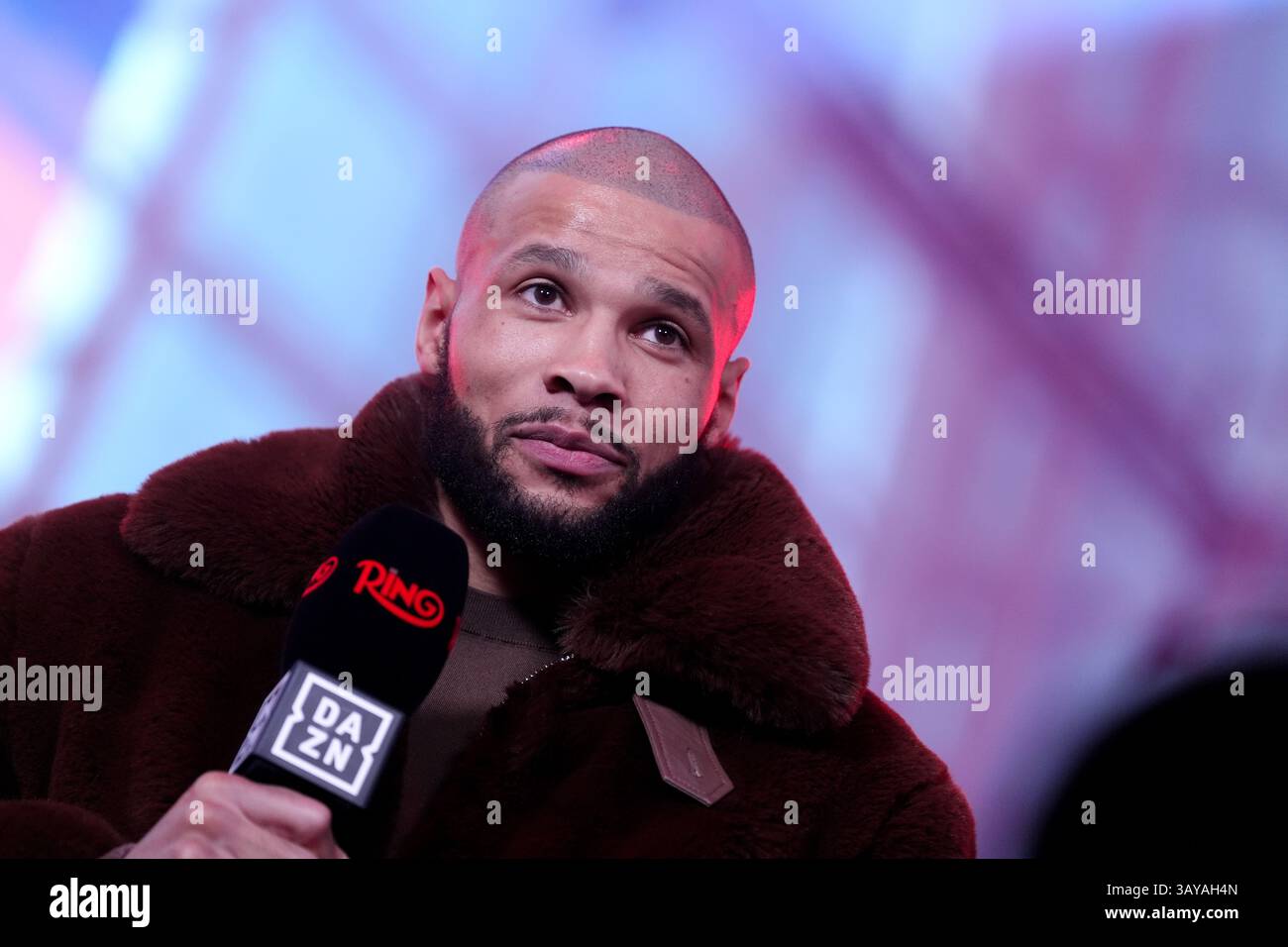 Chris Eubank interviewed during the grand arrivals at The Pelligon ...