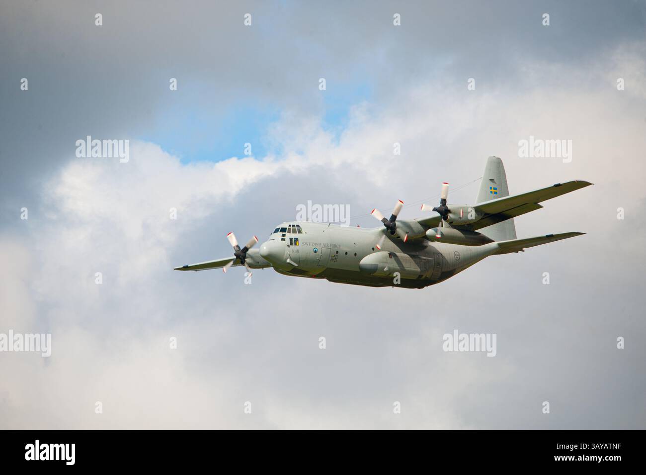 Gothenburg, Sweden - August 29 2010: Lockheed Martin C-130 Hercules ...