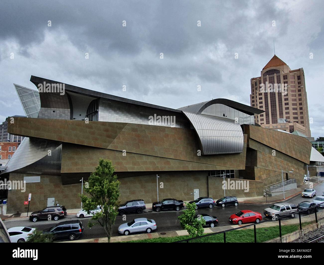 The Taubman Museum of Art and the Wells Fargo Tower are two landmarks ...
