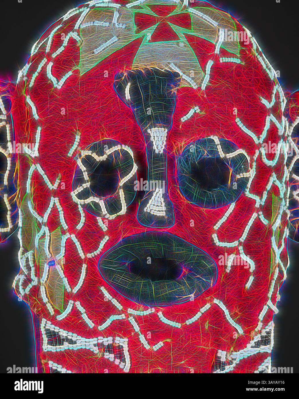 Vividly stylized mask hi-res stock photography and images - Alamy