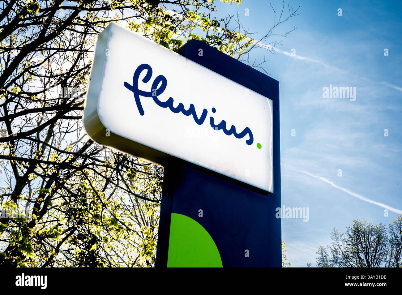 The Fluvius utility company for gas, electricity and sewers in Kortrijk ...