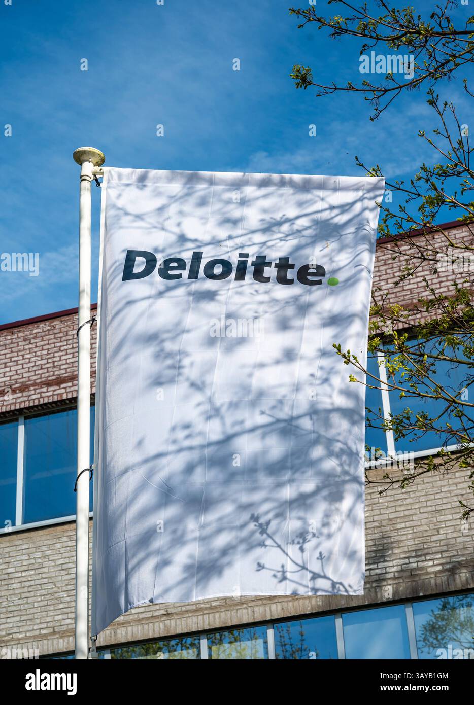 The Deloitte auditing and consulting firm in Kortrijk, West Flanders ...