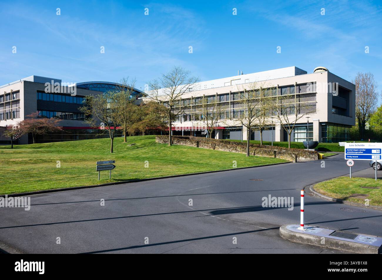 The Fluvius utility company for gas, electricity and sewers in Kortrijk ...