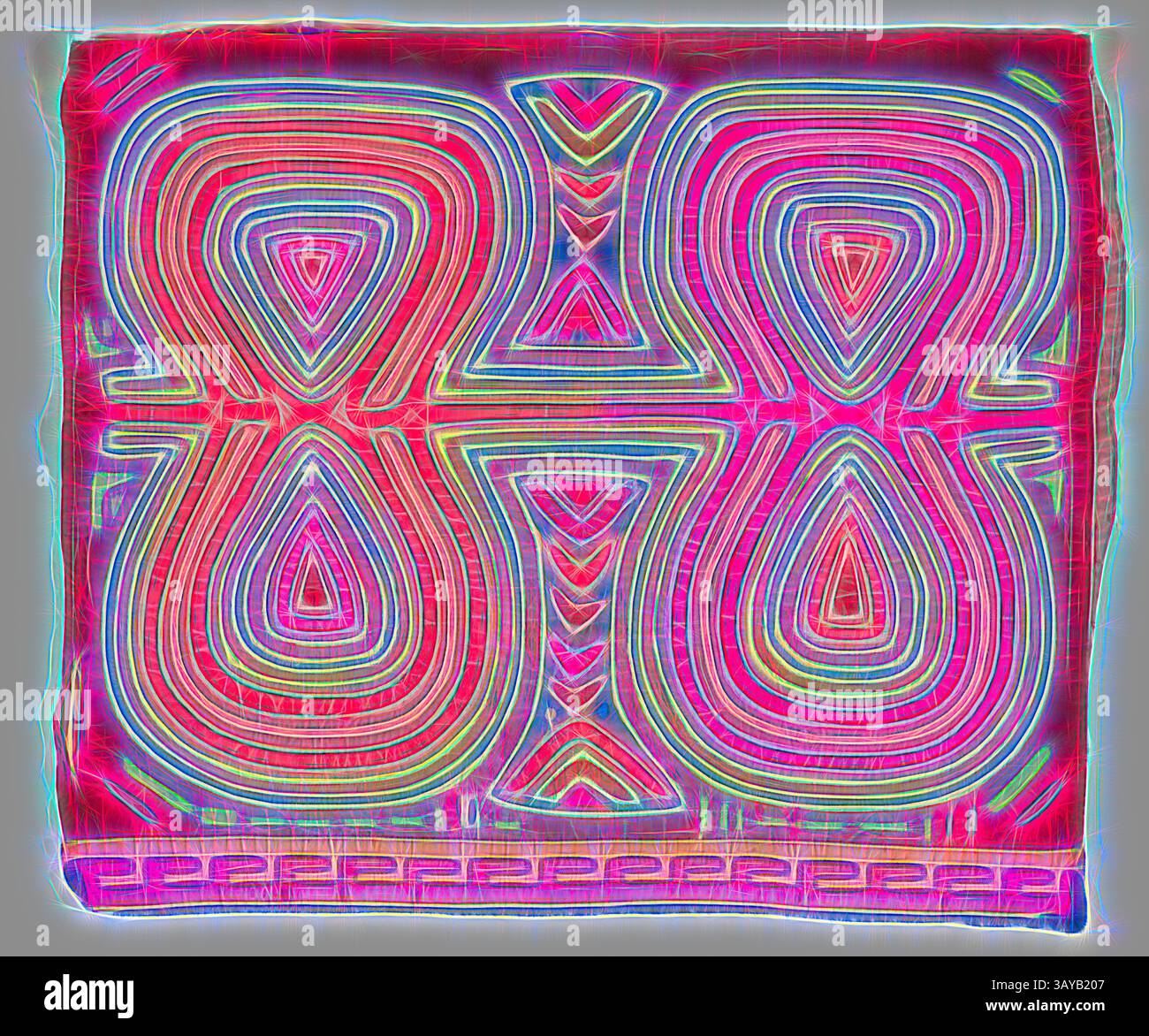 Looping patterns in shades of pink hi-res stock photography and images ...