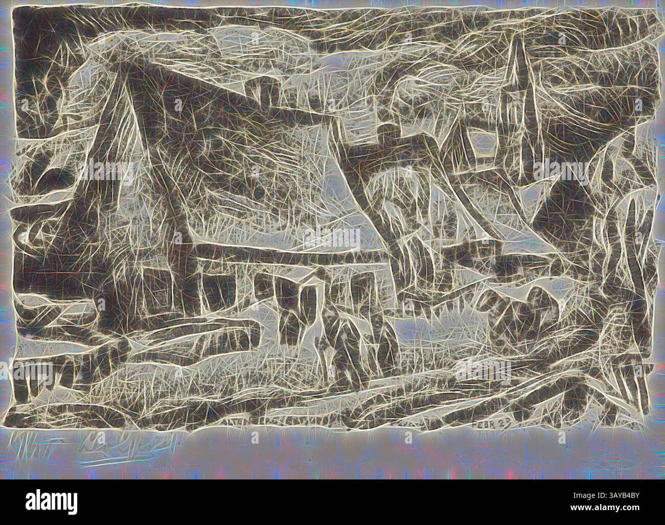 A serene landscape featuring quaint buildings, rolling hills, and a ...