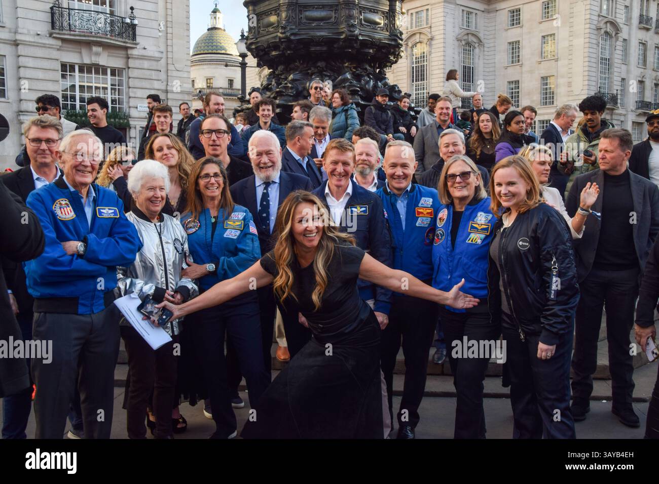 London, England, UK. 22nd Apr, 2025. Organiser CHRISTINA KORP with L-R ...