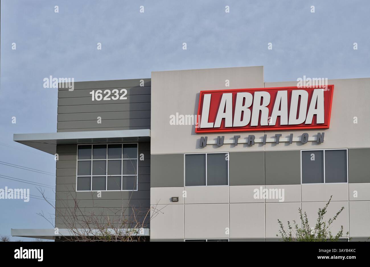 Houston, Texas USA 03-02-2025: Labrada Nutrition company business ...