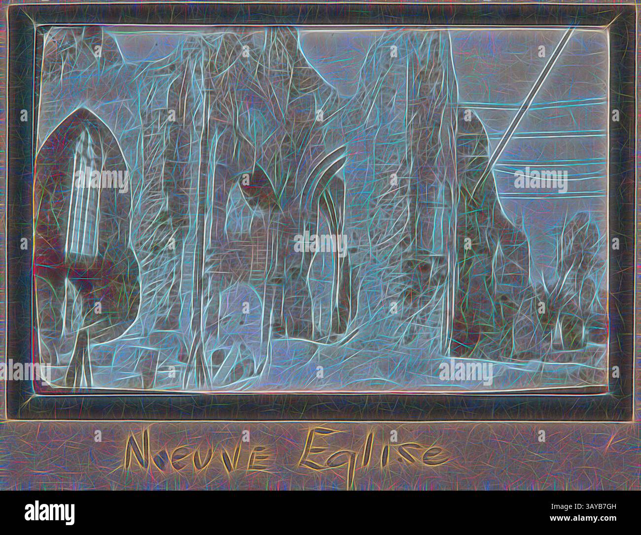 Stylized depiction of neuve eglise hi-res stock photography and images ...