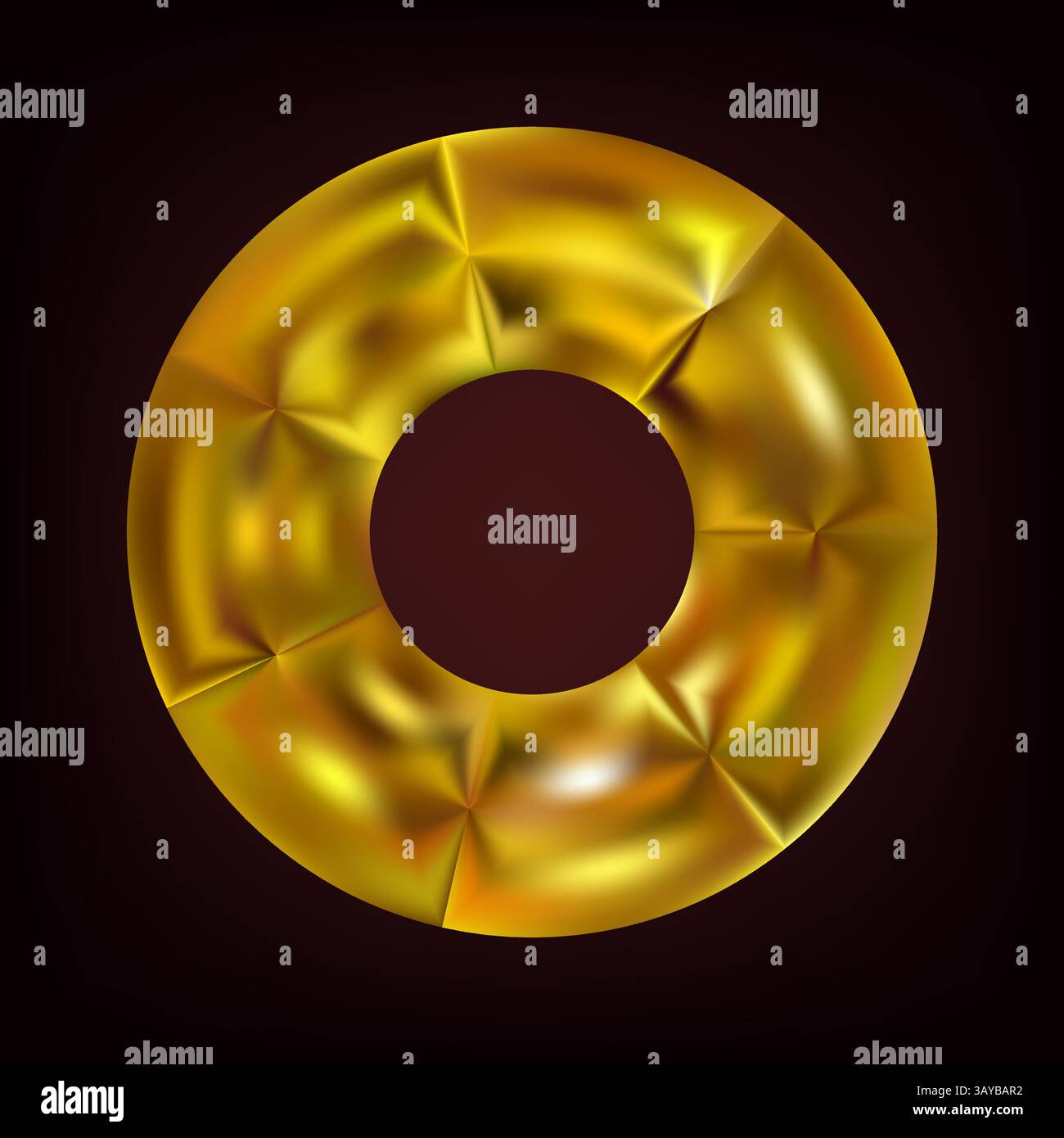 Luxury realistic gold ring. Premium golden circle Stock Vector Image ...