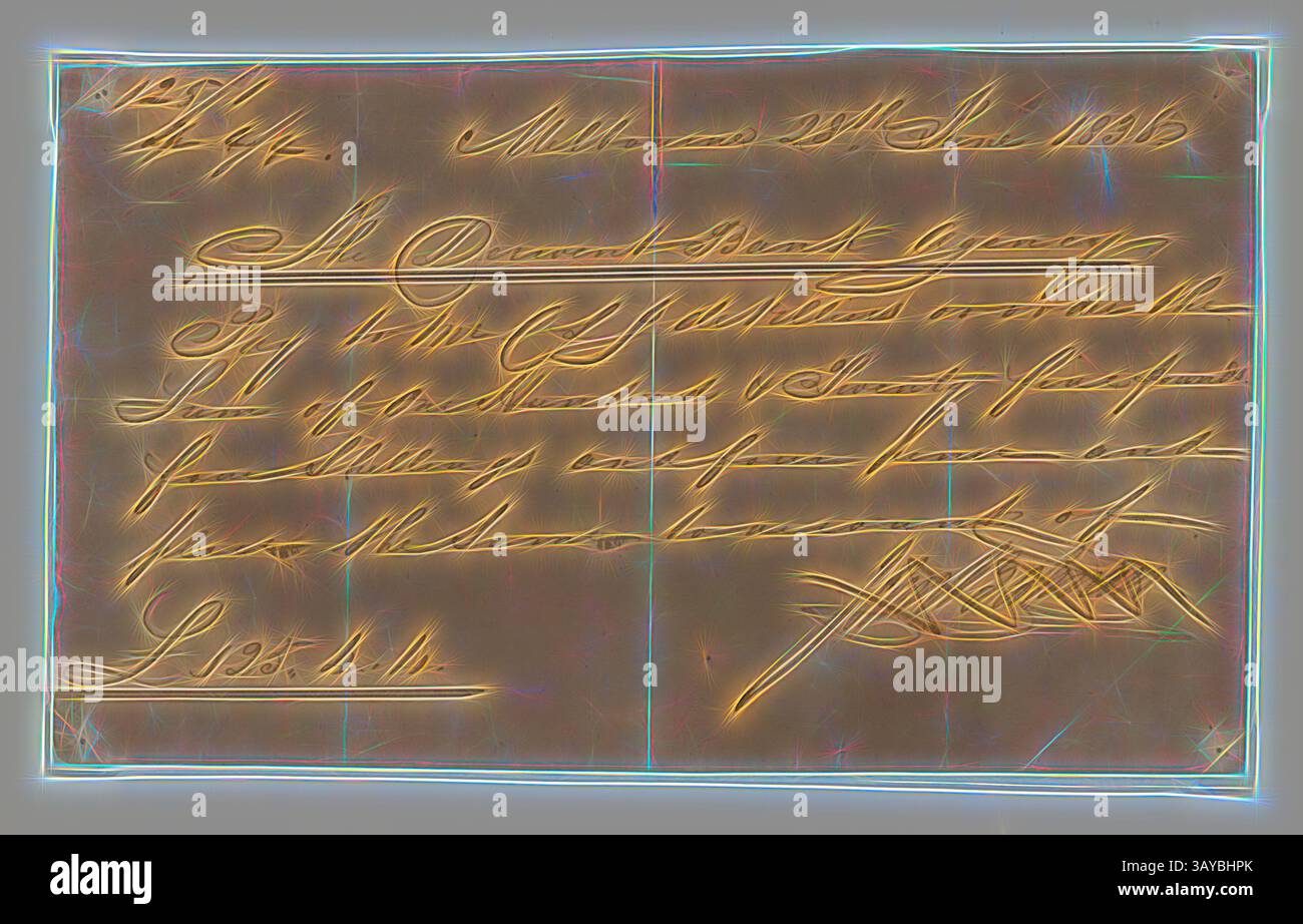 A handwritten document dated 1895, featuring elegant cursive script ...