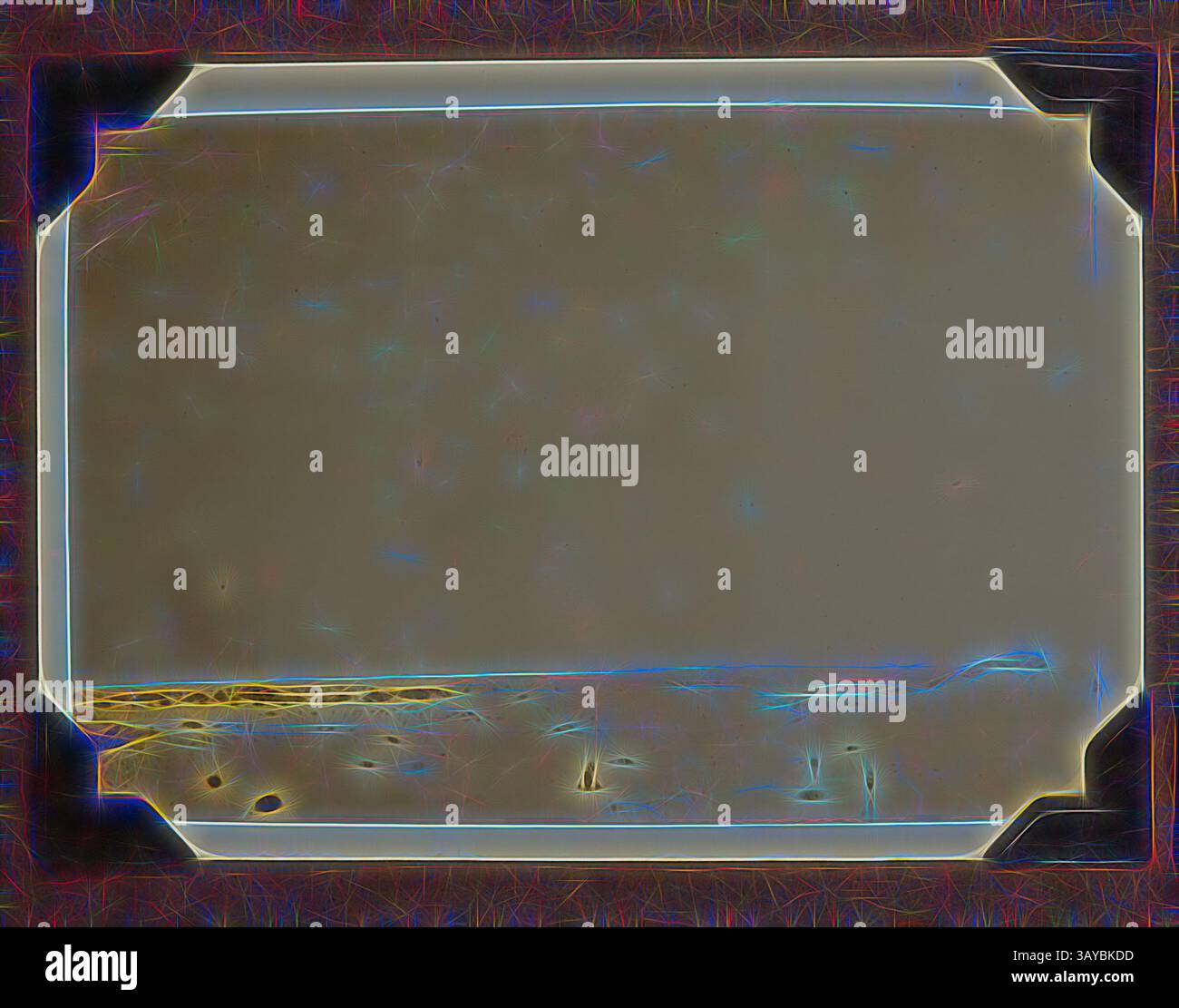 An ethereal shoreline stretches across a tranquil expanse, framed by a ...