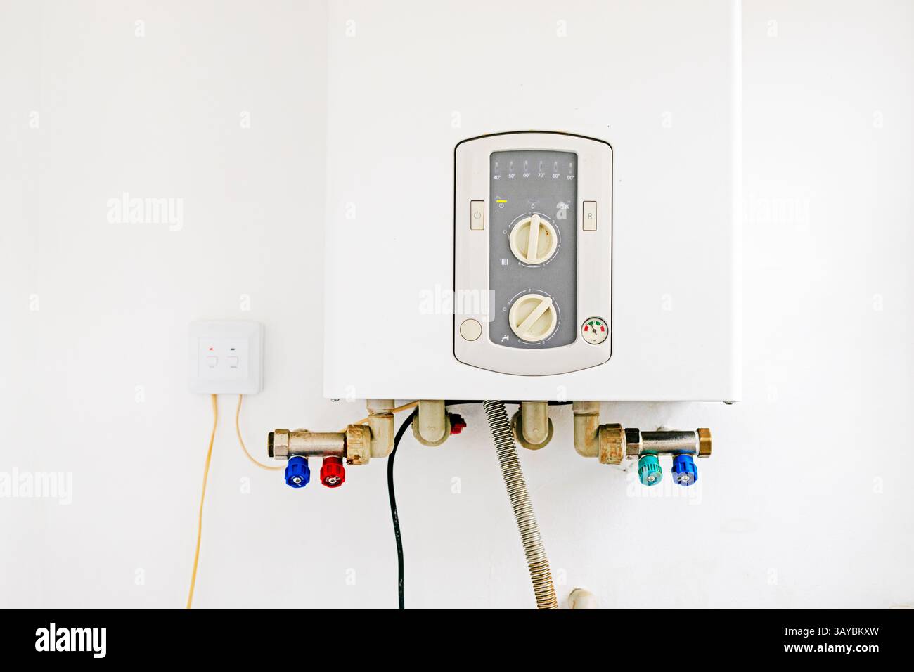 installation of gas boilers in the house and in the office in the ...