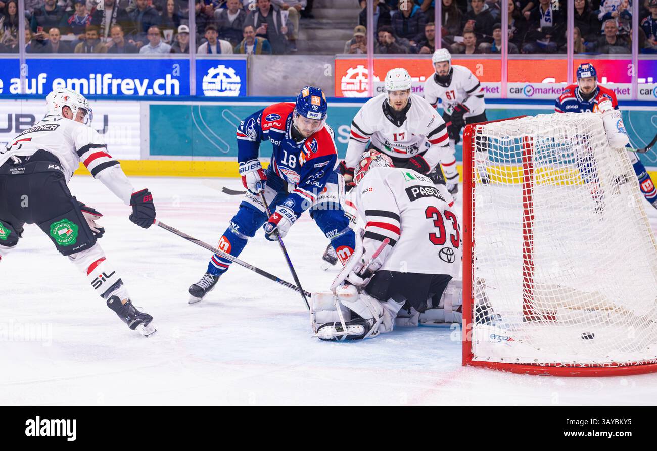 Zurich, Switzerland, 22nd Apr 2025: In the 23rd minute of the game, #18 ...