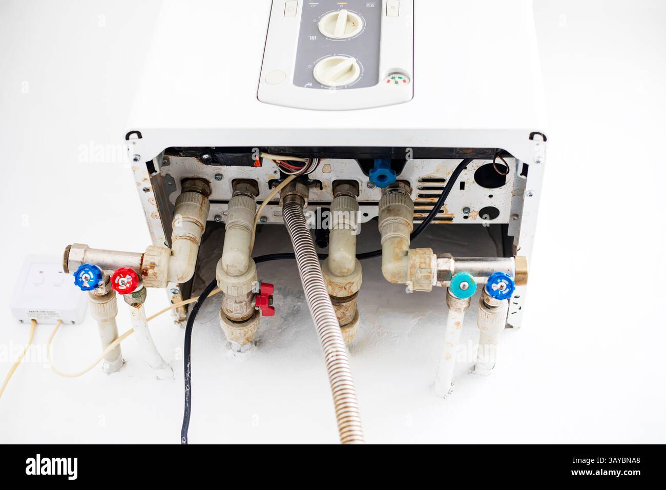installation of gas boilers in the house and in the office in the ...