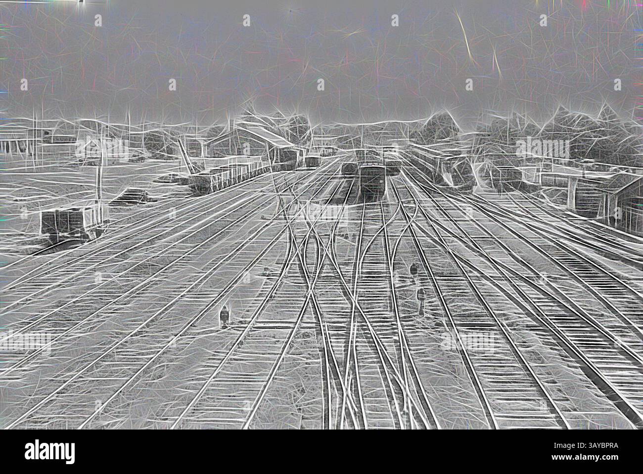 Crisscrossing lines create hi-res stock photography and images - Alamy