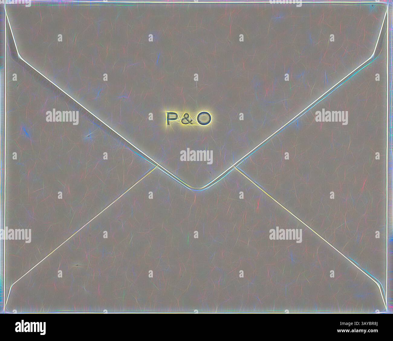 An elegantly designed envelope featuring the initials "P&O" prominently ...