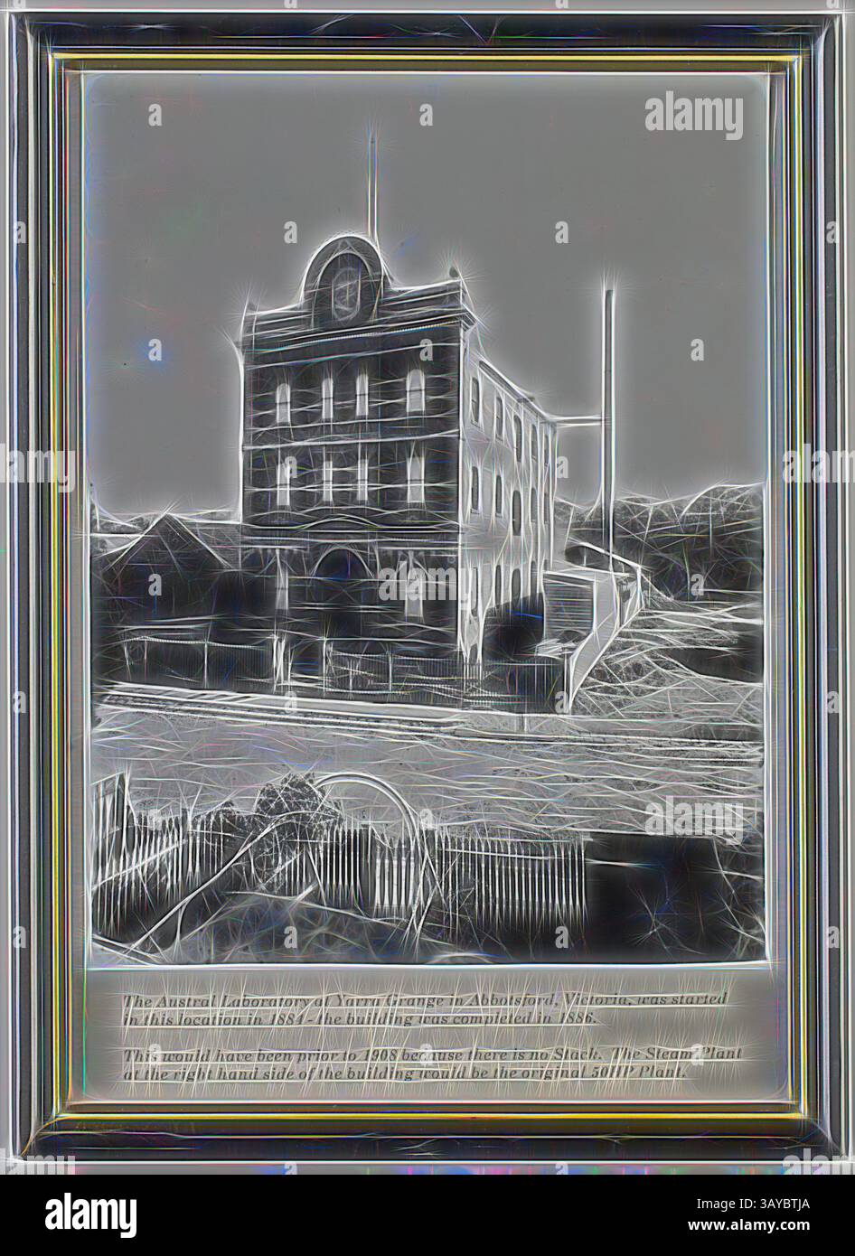 An old laboratory building, characterized by its distinct architecture ...