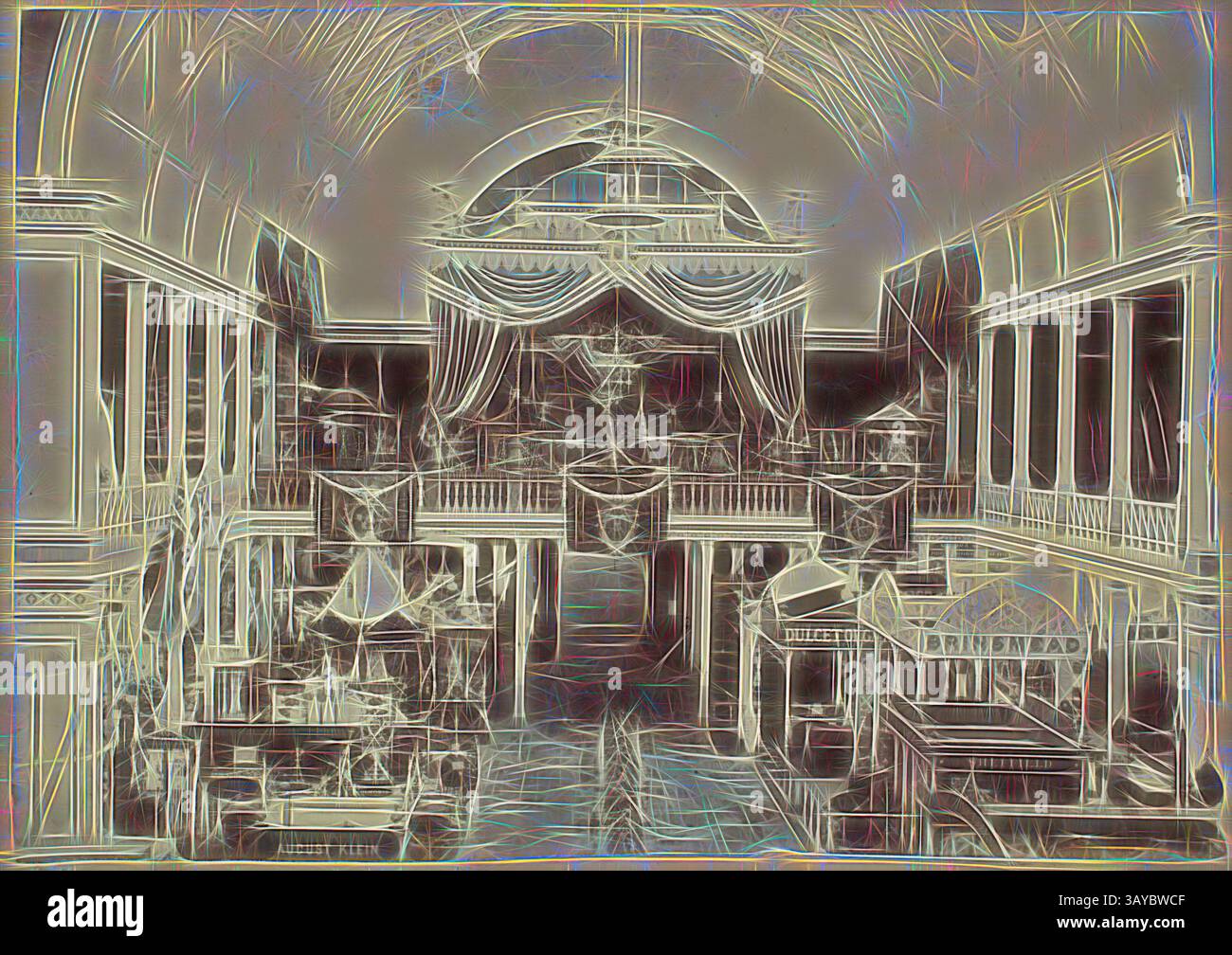 An ornate lobby features grand arches and elaborate decorations, with ...