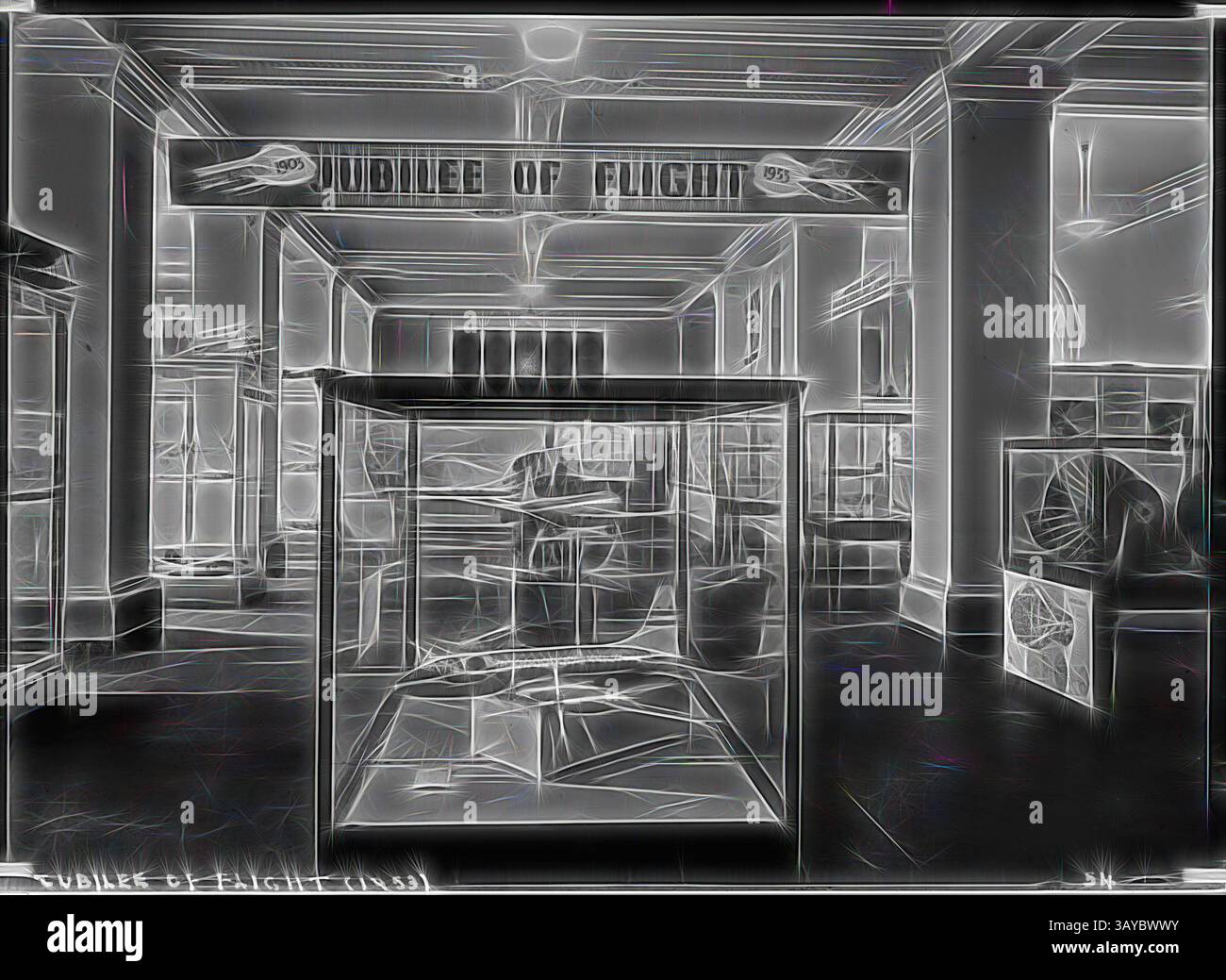 A spacious exhibition hall featuring glass display cases, showcasing ...