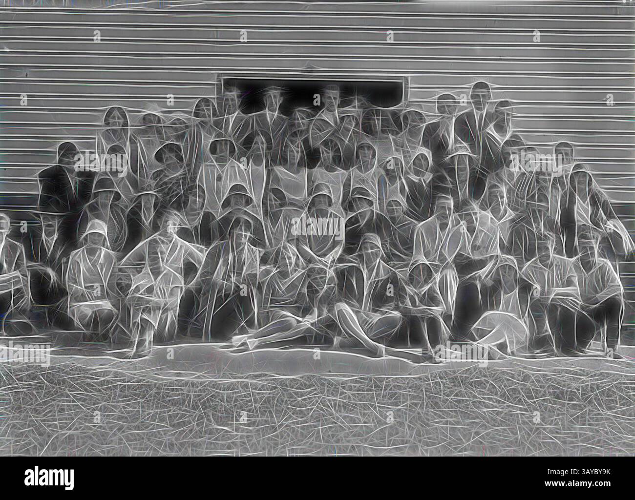 A large group of individuals poses together, showcasing a range of ...