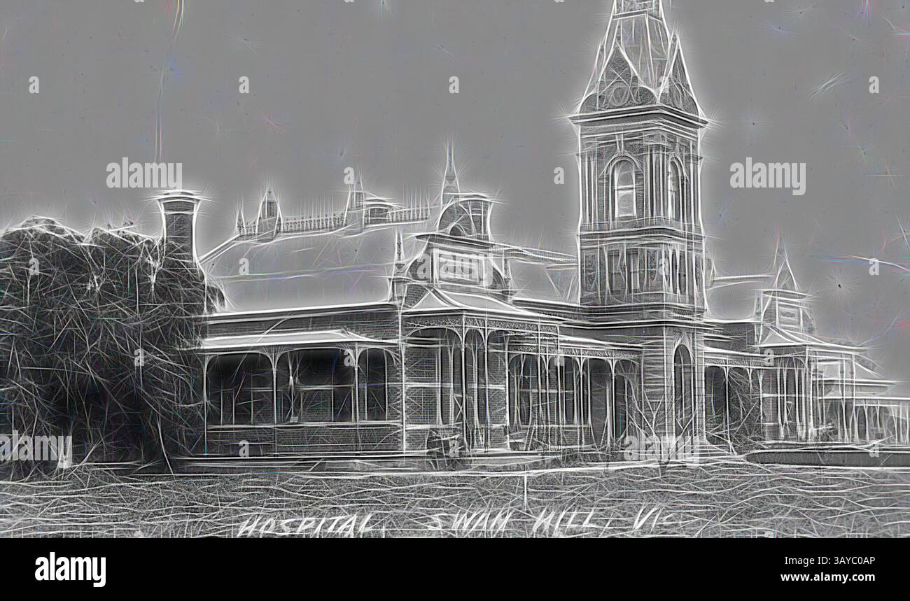 A historic hospital building featuring ornate architecture with a tall ...