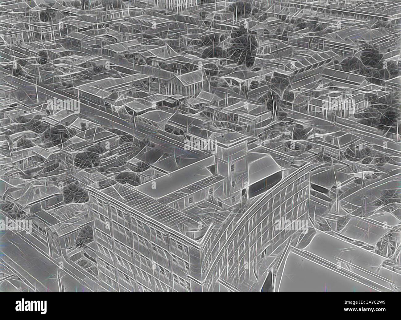 Multitude of rooftops sprawls across hi-res stock photography and ...