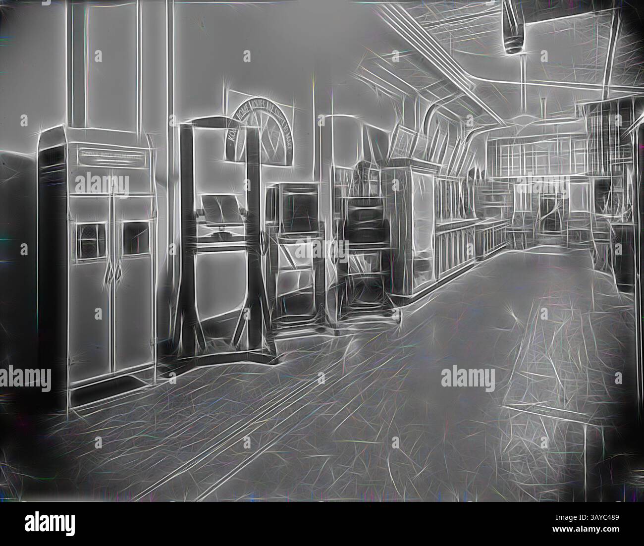 Rows of tall cabinets hi-res stock photography and images - Alamy