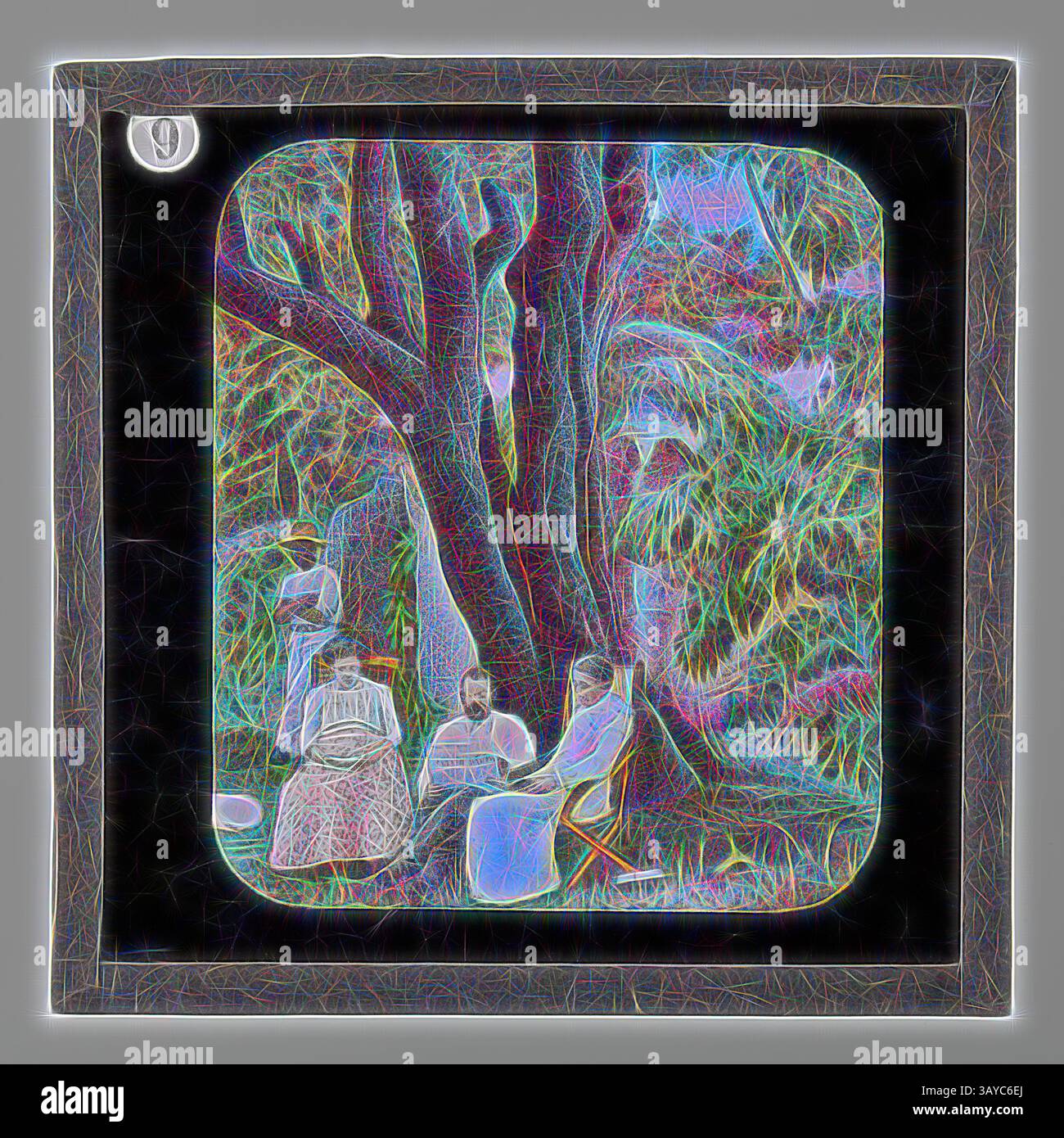 Lantern slide almond tree hi-res stock photography and images - Alamy