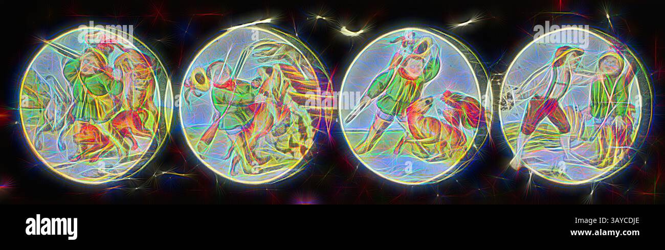 Four circular scenes hi-res stock photography and images - Alamy