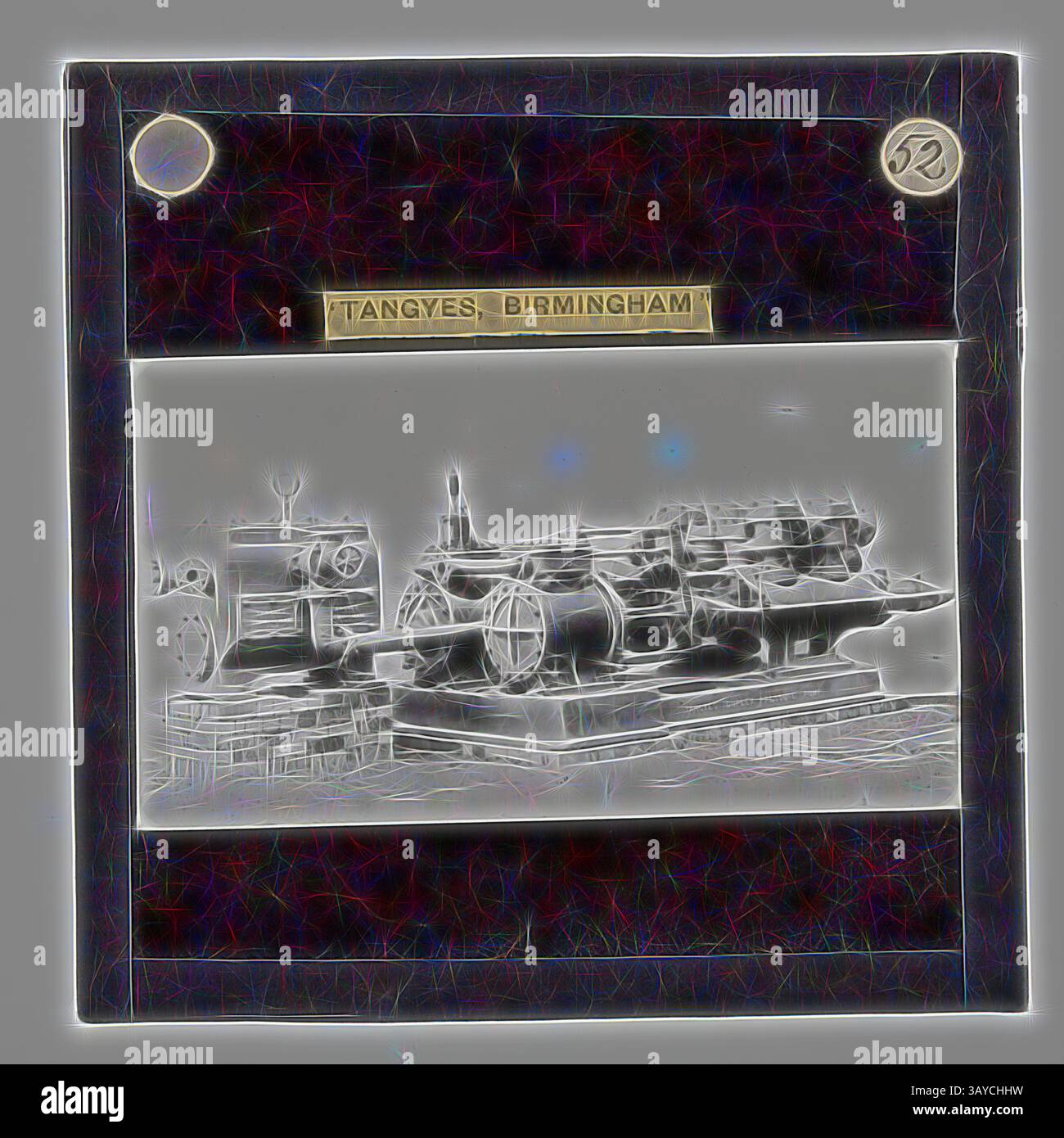 An intricate depiction of a vintage lathe machine, showcasing its ...