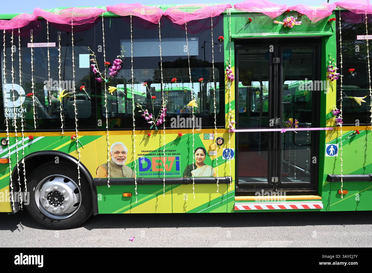 New Delhi, India. 22nd Apr, 2025. NEW DELHI, INDIA - APRIL 22: A fleet ...