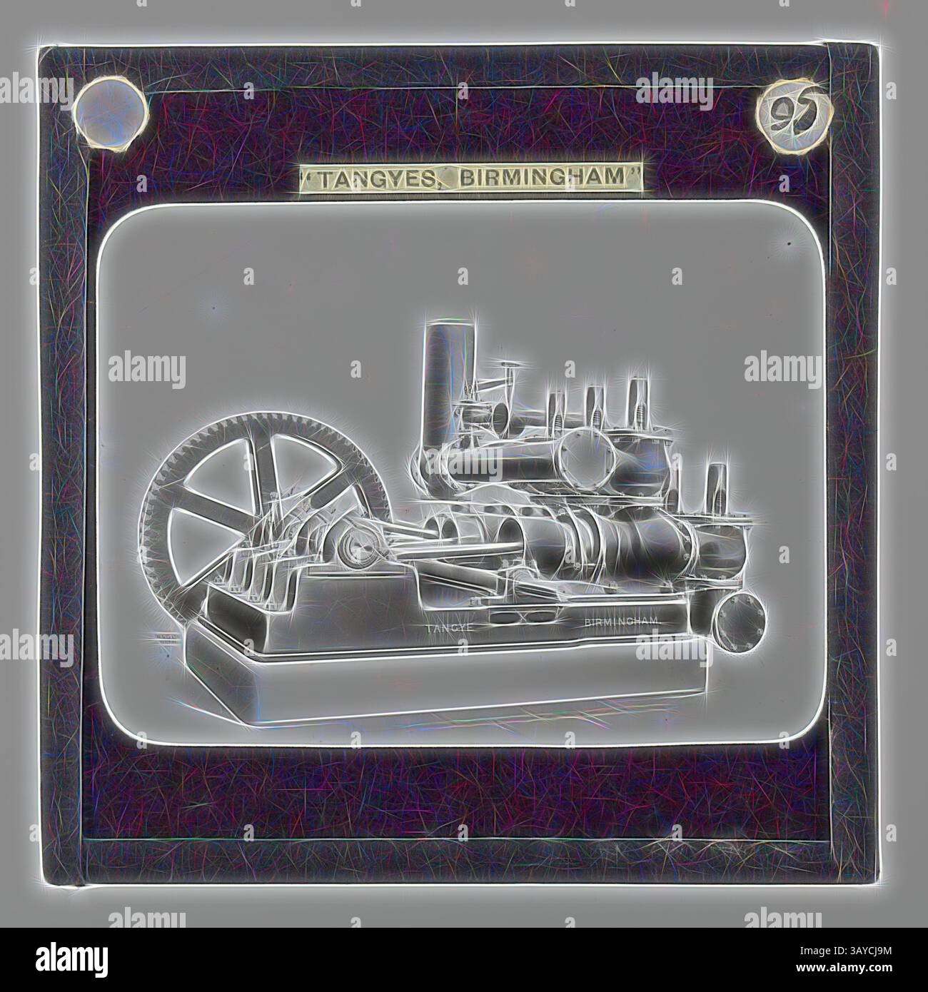 An intricate model of a steam engine, showcasing its detailed ...