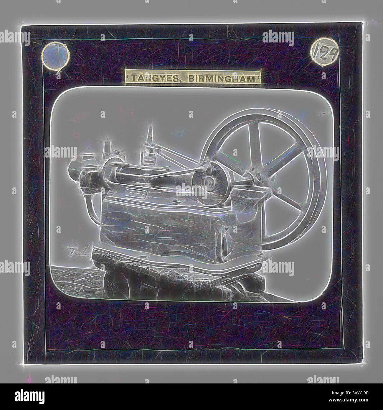 A vintage steam engine displayed prominently, showcasing intricate ...