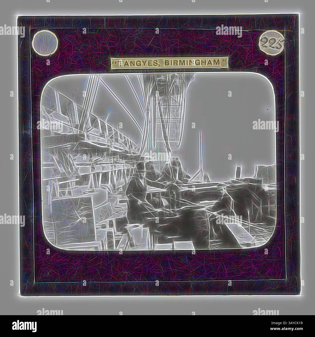 A detailed view of industrial structures, showcasing angular lines and ...